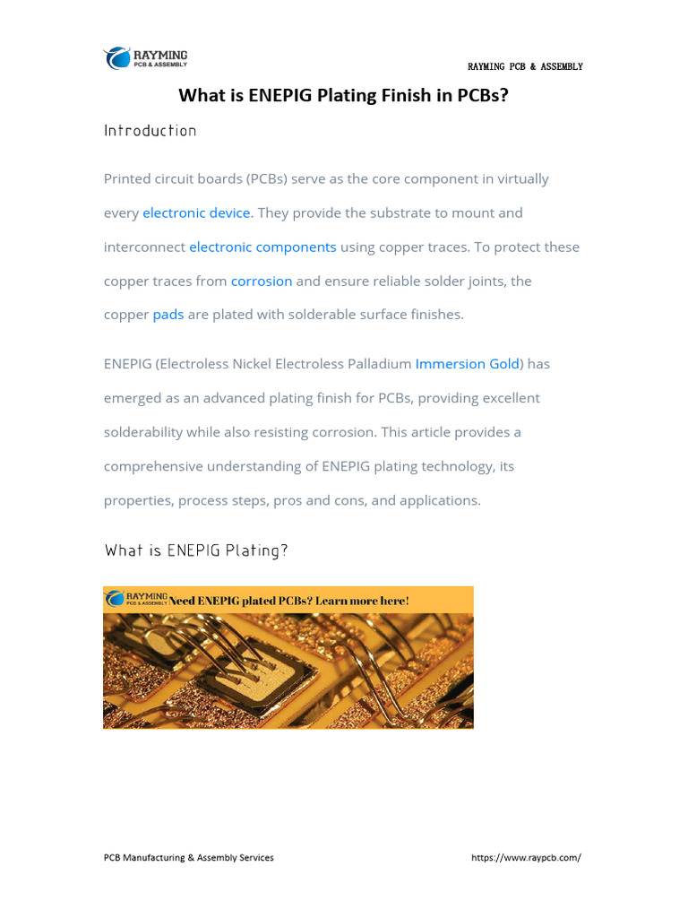 Understanding ENEPIG PCB Plating | PDF
