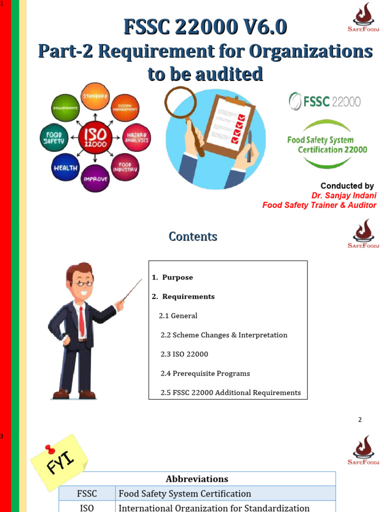 FSSC 22000 Scheme Version 6 Part 2 | PDF