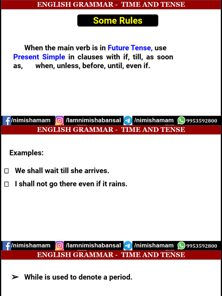 50 Hour Foundation Course Complete English Tenses Class 4 1 | PDF ...