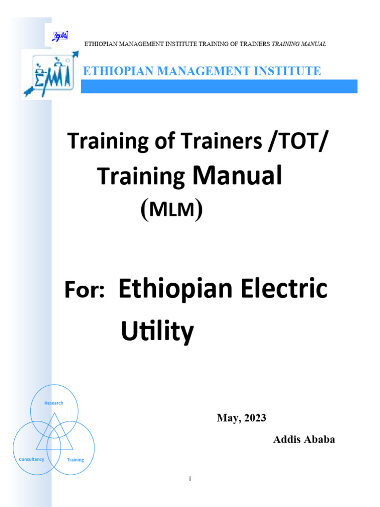 Training of Tainers Material | Download Free PDF | Learning | Adult ...