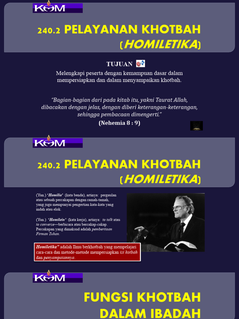 Homiletika Kom 200 | PDF