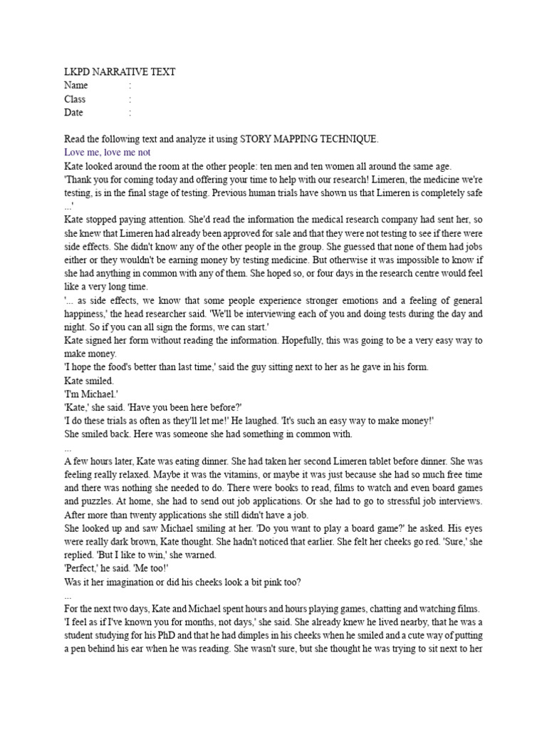 LKPD Narrative Text | PDF