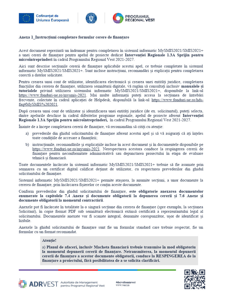 Anexa 1 - Instructiuni Completare Formular CF IR 1.3A Apel 1 | PDF