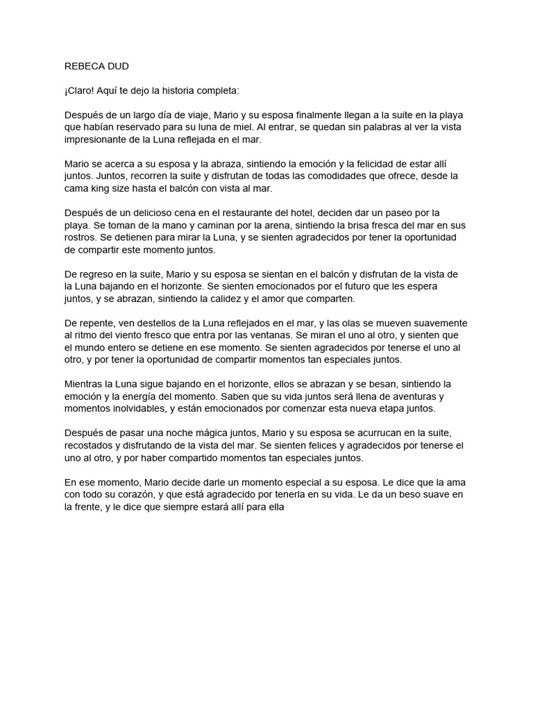 Luna de miel mágica en la playa | PDF
