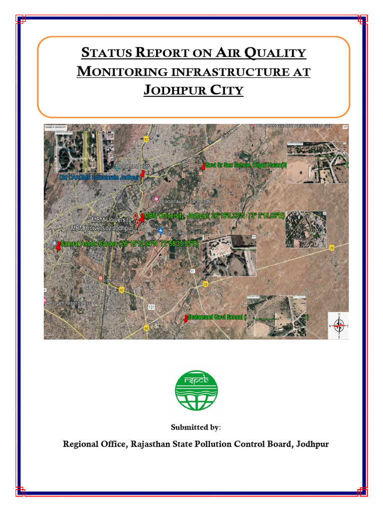 Status Report On CAAQMS in Jodhpur City by RSPCB JODHPUR | PDF ...