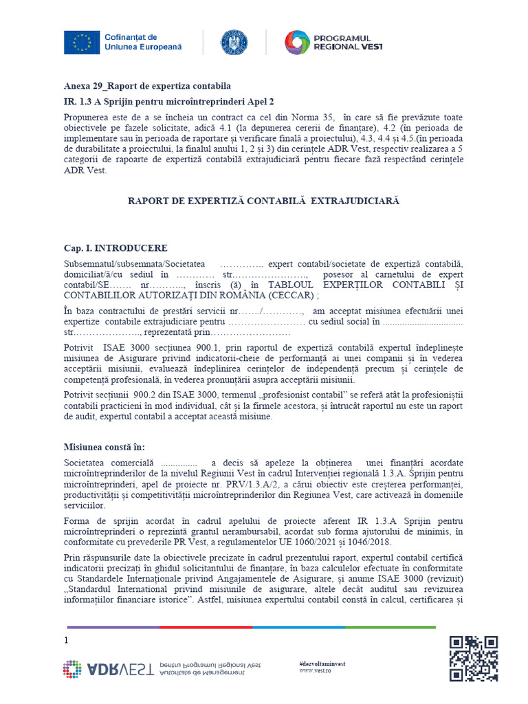 Anexa 29 - Raport de Expertiza Contabila - IR 1.3A - Apel 2 | PDF