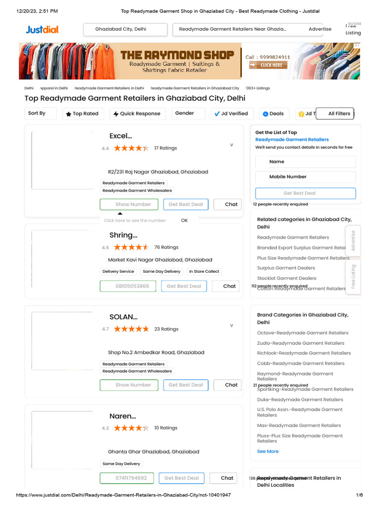 Top Readymade Garment Shop in Ghaziabad City - Best Readymade Clothing ...