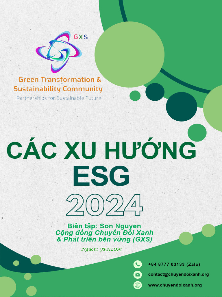 Các Xu Hư NG ESG 2024 | PDF