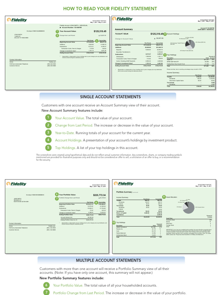 How To Read Your Statement | PDF