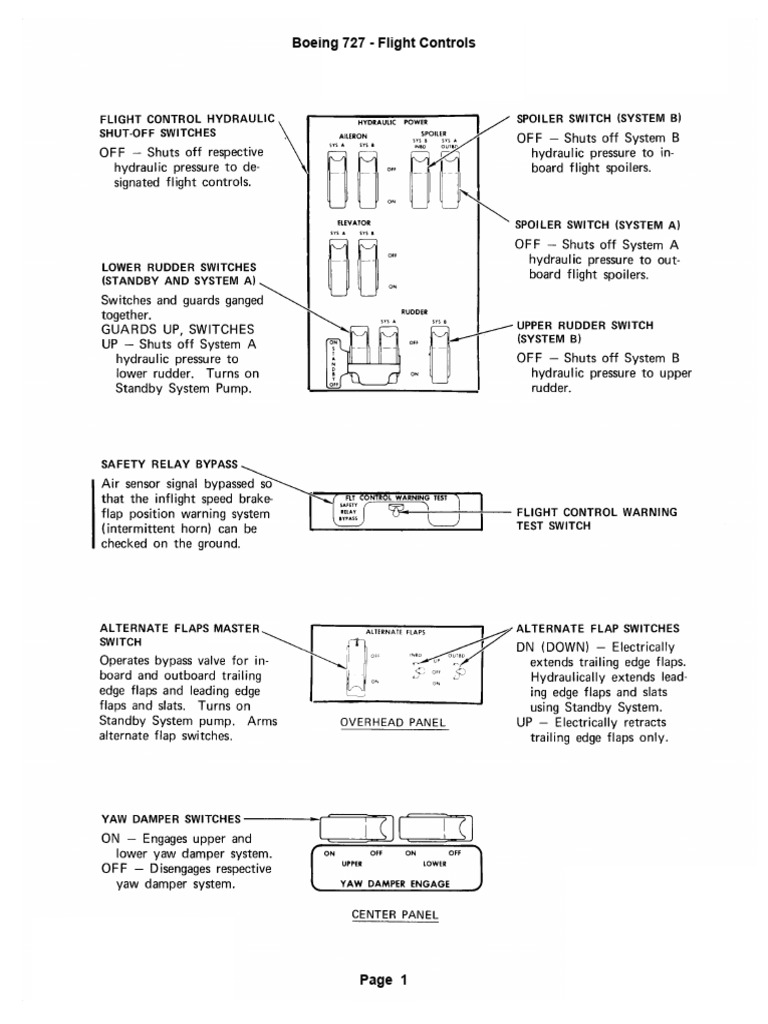 3 B727 Flight - Controls | PDF