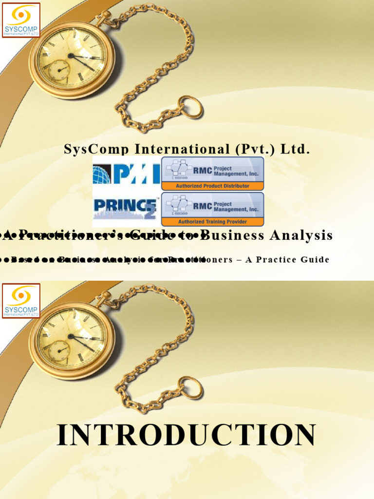 Module 01 PBA Introduction | PDF