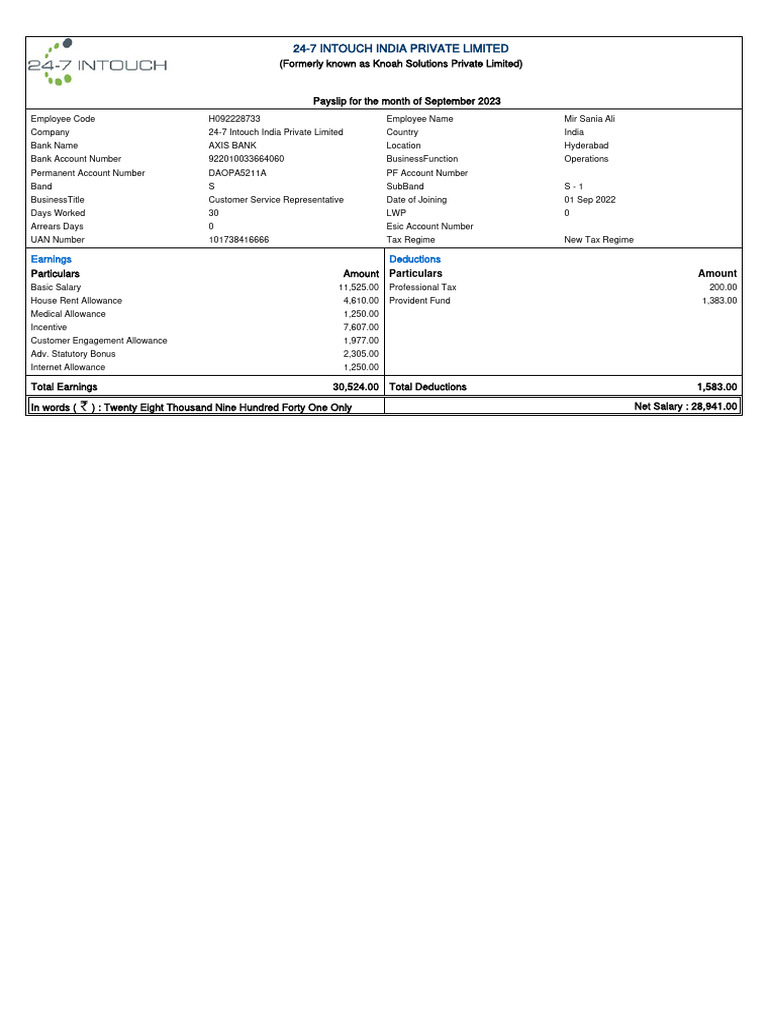 24-7 Intouch India Private Limited | PDF | Personal Finance | Government