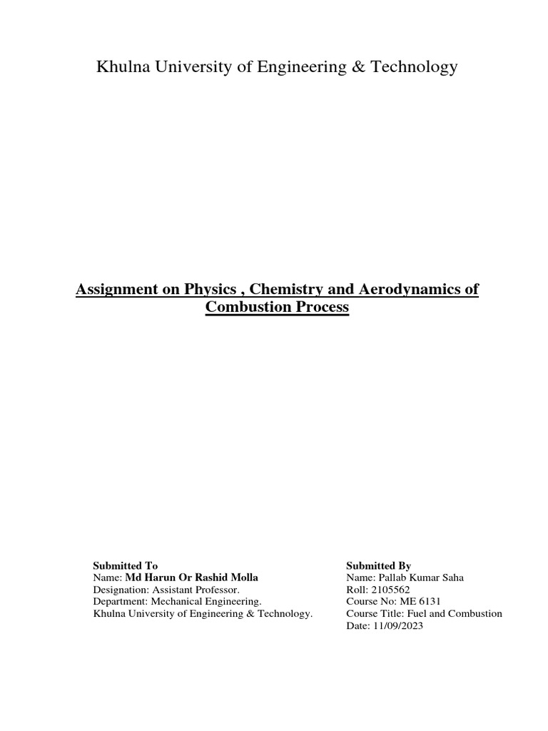 Assignment - 3 | PDF | Combustion | Heat Transfer