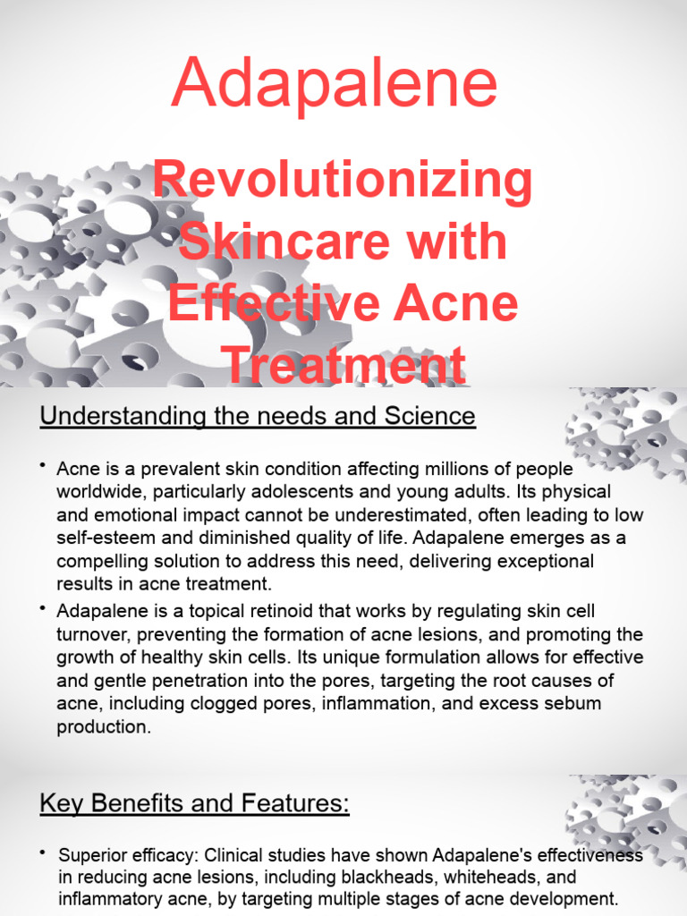 Adapalene ProductPresentation | PDF | Medical Specialties | Clinical Medicine