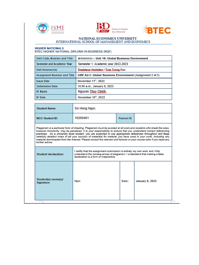 Gbe - A2.2 | PDF | Leadership | Strategic Management