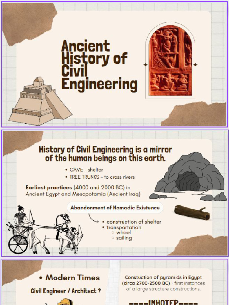 Ancient History of Civil Engineering | PDF