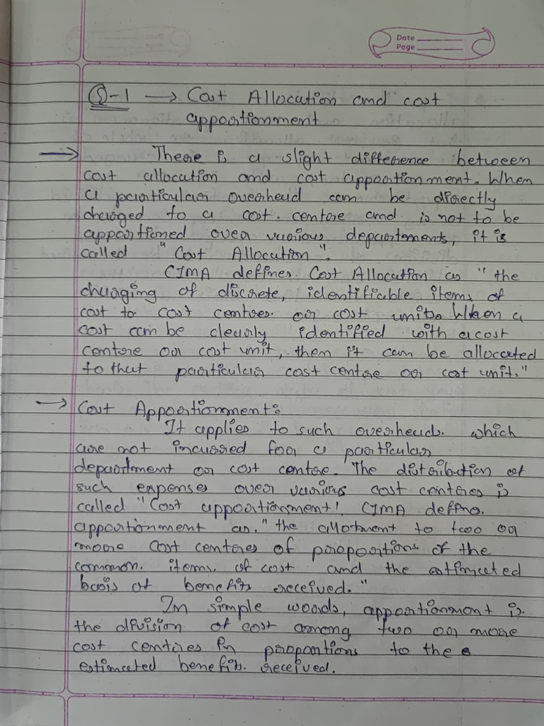 Cost Assignment | PDF