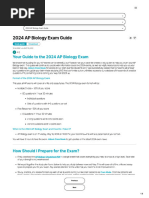 AP Biology Review One Pagers | PDF