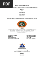 BBA Final Year 6th Sem Project Report. | PDF | Working Capital | Banks