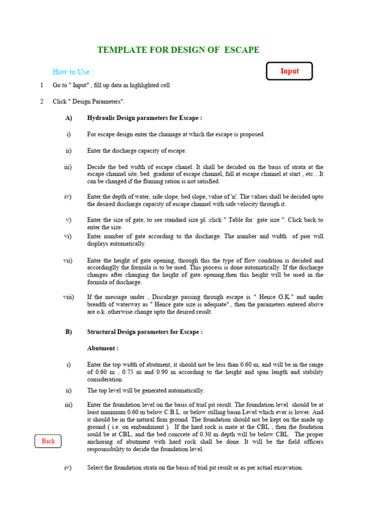 Escape Template | PDF