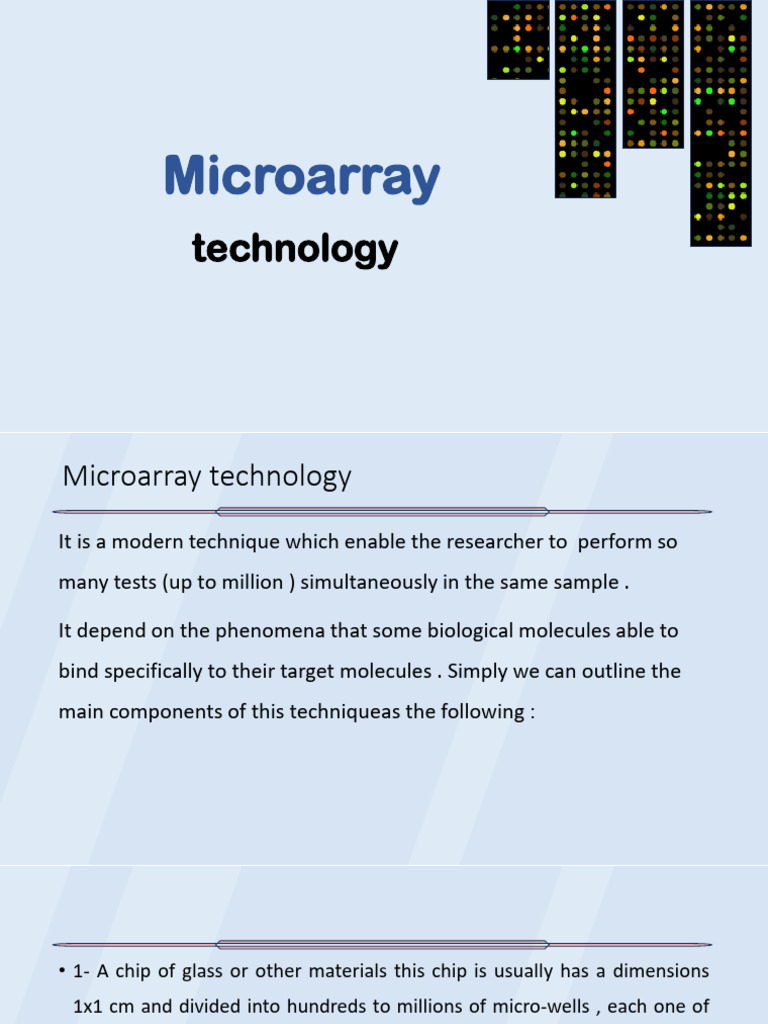 Microarray | PDF | Dna Microarray | Proteins