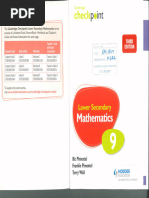 Workbook - Cambridge Lower Secondary Mathematics - Grade 09 | PDF ...