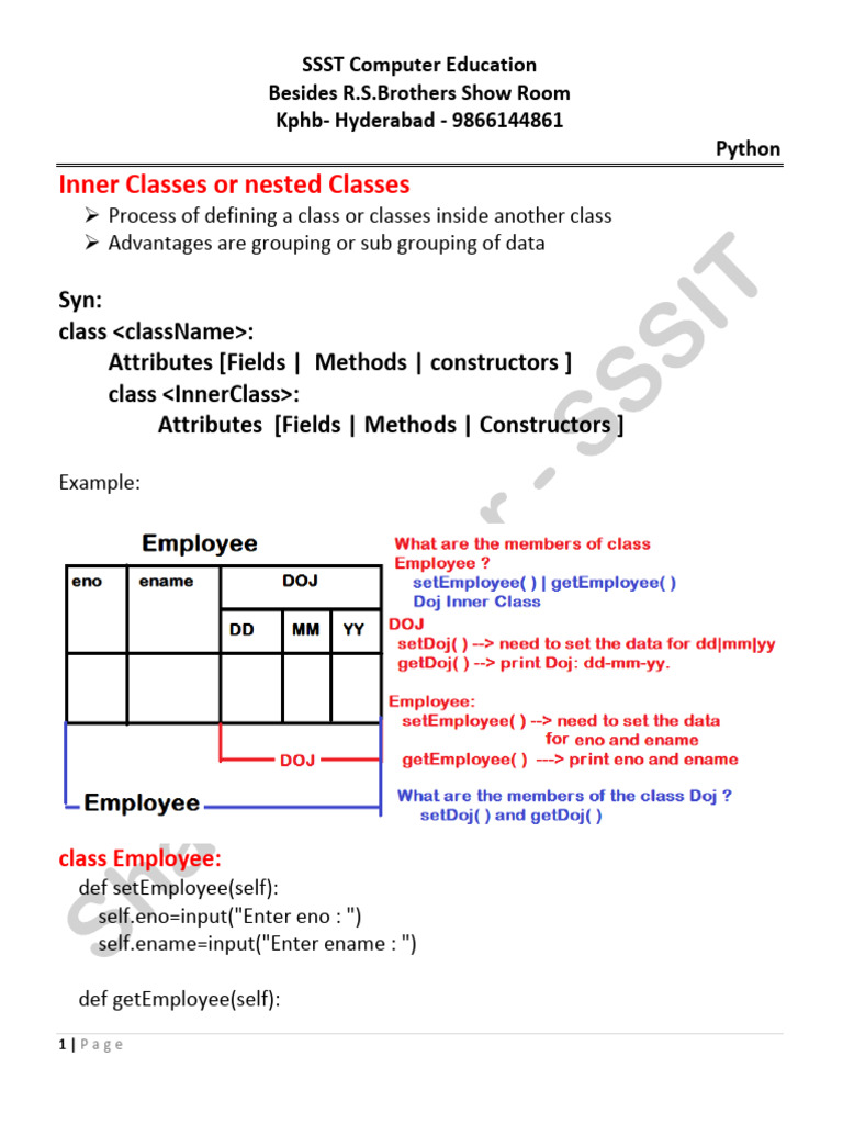 40.inner Classes (ADV) | Download Free PDF | Constructor (Object Oriented Programming) | Programming