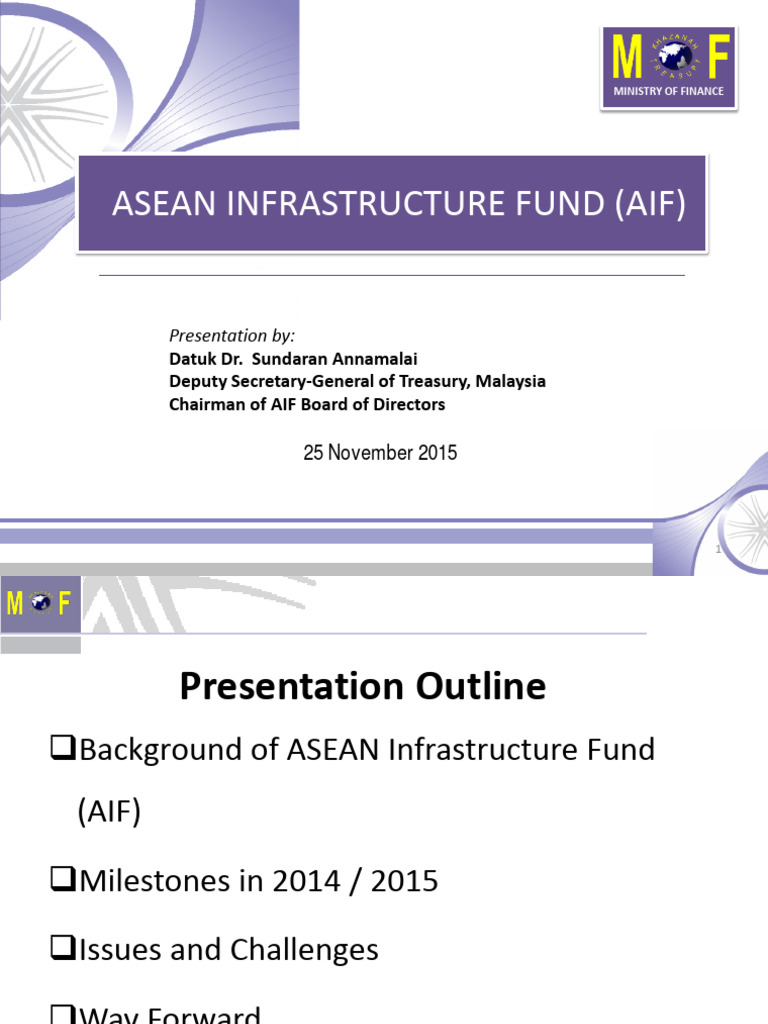 5b - ASEAN Infrastructure Fund | PDF | Asian Development Bank | Economies