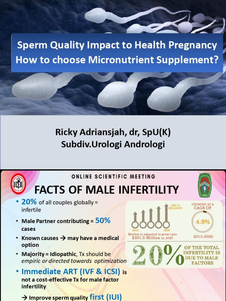 Micronutrients in Male Fertility DR Ricky A | PDF
