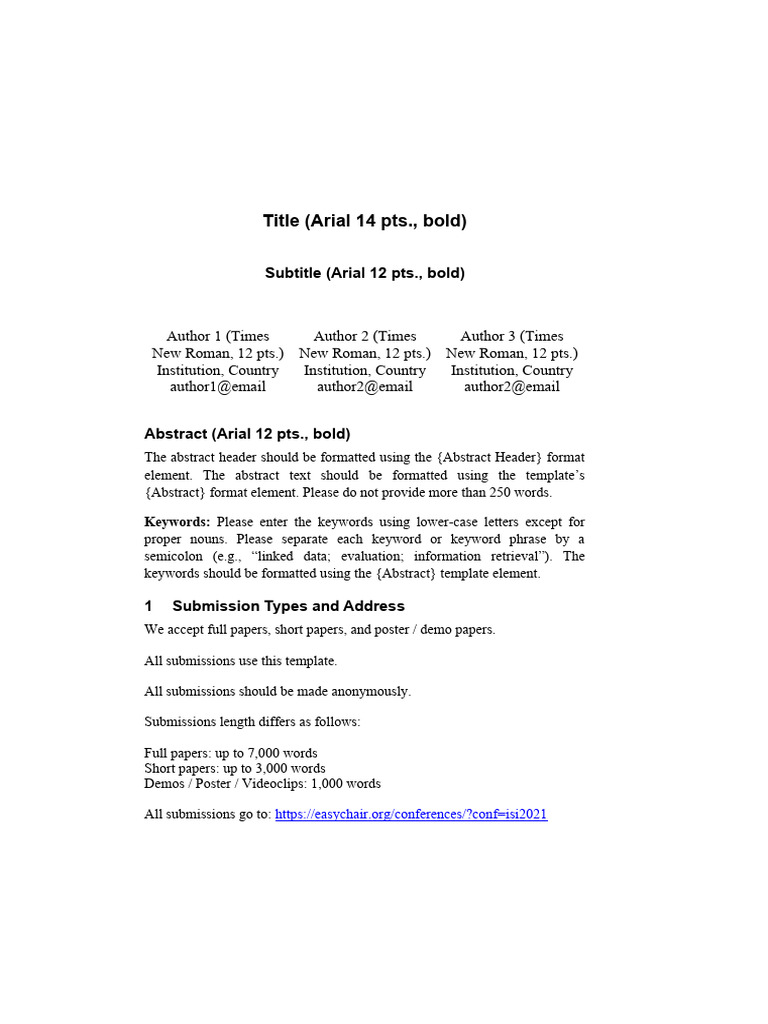 Template Isi 2021 | PDF