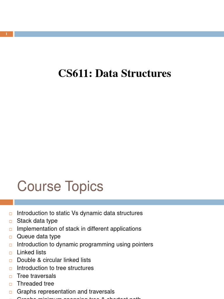 Data Structures Course Overview | PDF | Time Complexity | Algorithms And Data Structures
