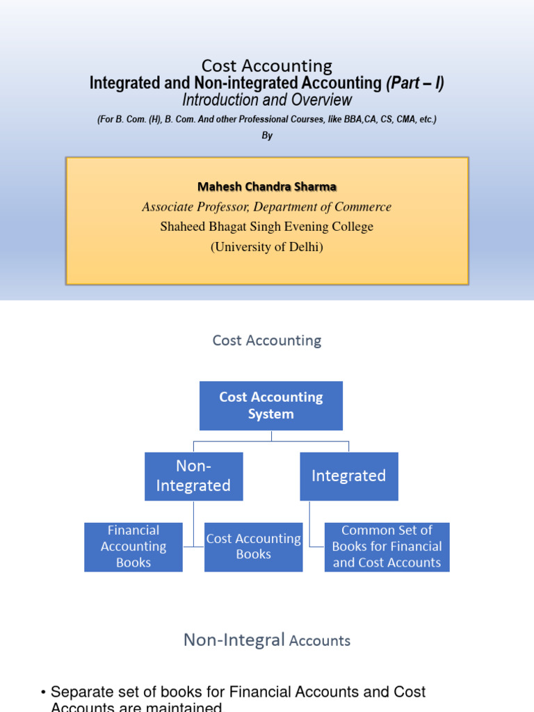 Integratedandnon Integratedaccountsparti 200415182014 | PDF | Debits ...