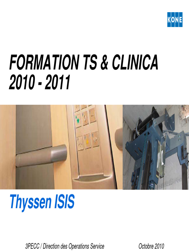 Formation Isis 25 10 2010 | PDF | Interrupteur | Ascenseur