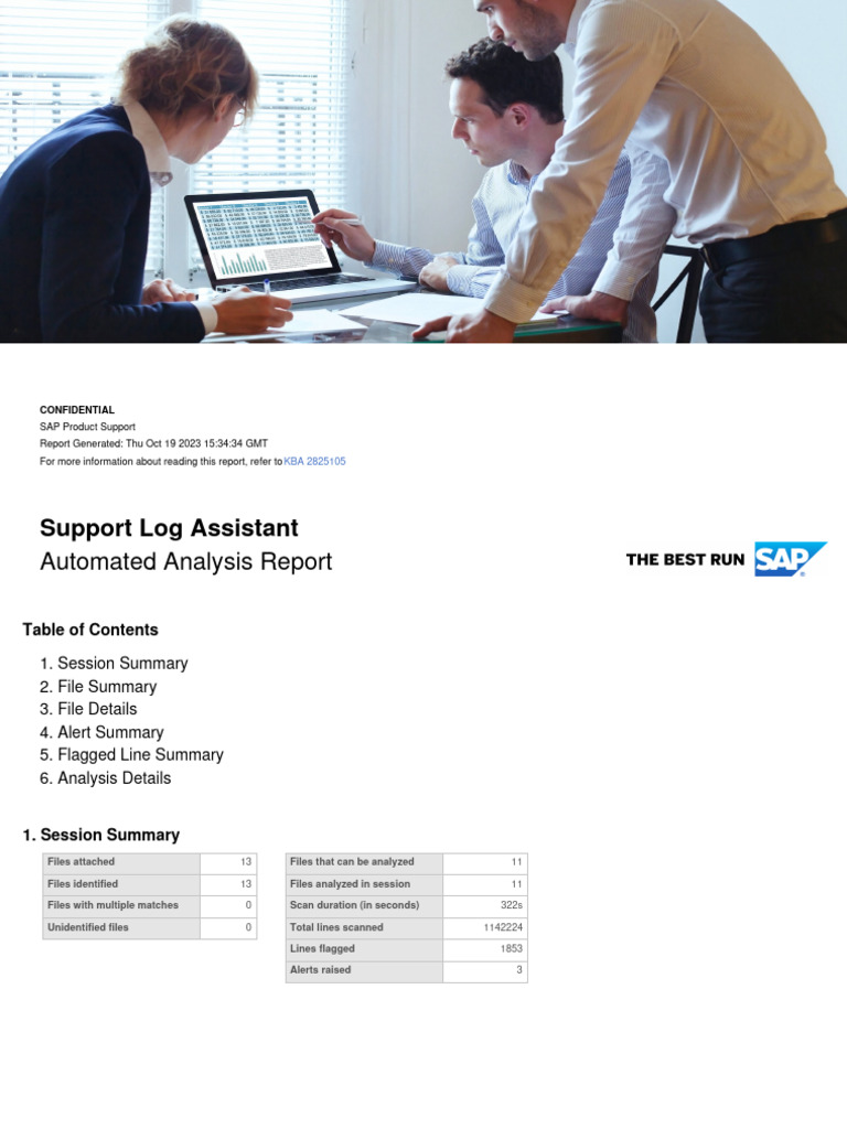 Support Log Assistant: Automated Analysis Report | PDF