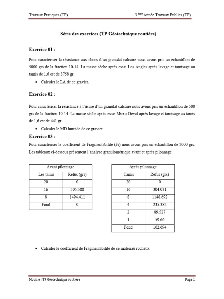 Exercice TP | PDF