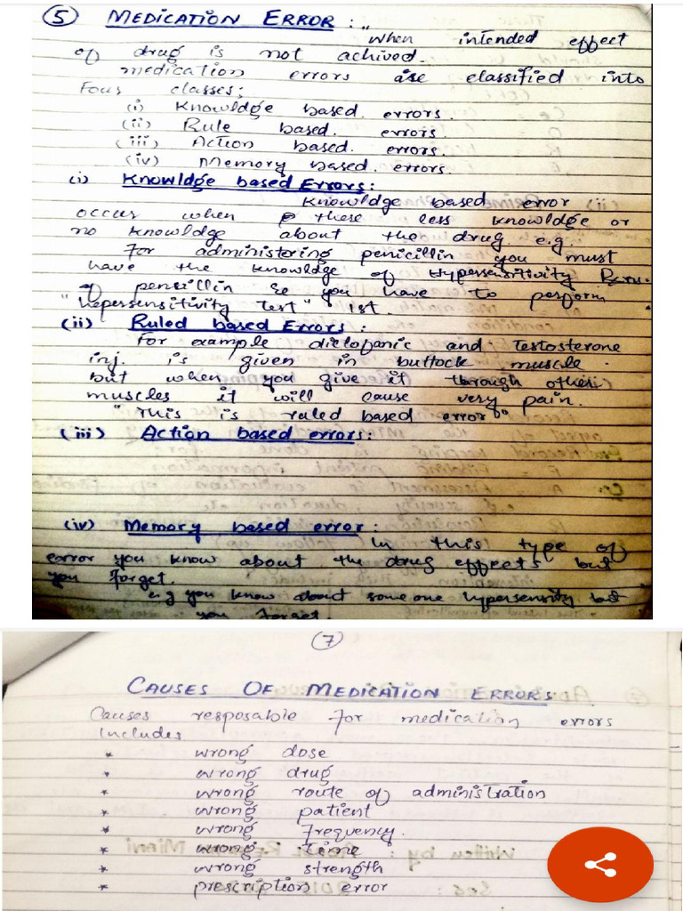 Medication Error 2 | PDF