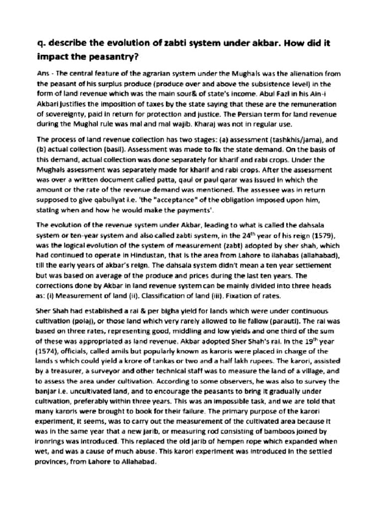 Zabti System | PDF | Agriculture