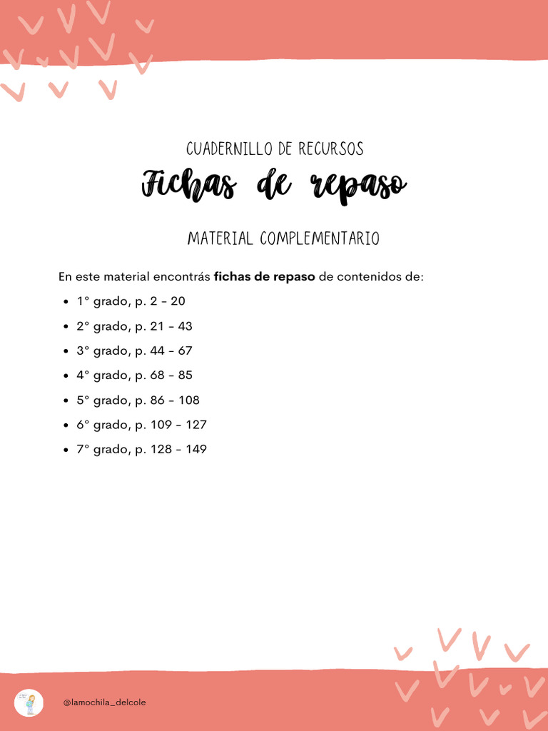 Fichas de Repaso Material Complementario | PDF