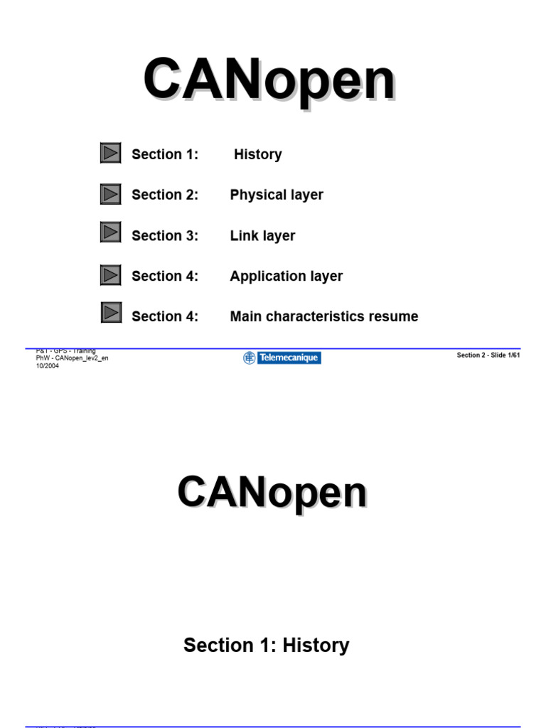 CANopen-Telemecanique | PDF | Computing | Computer Science