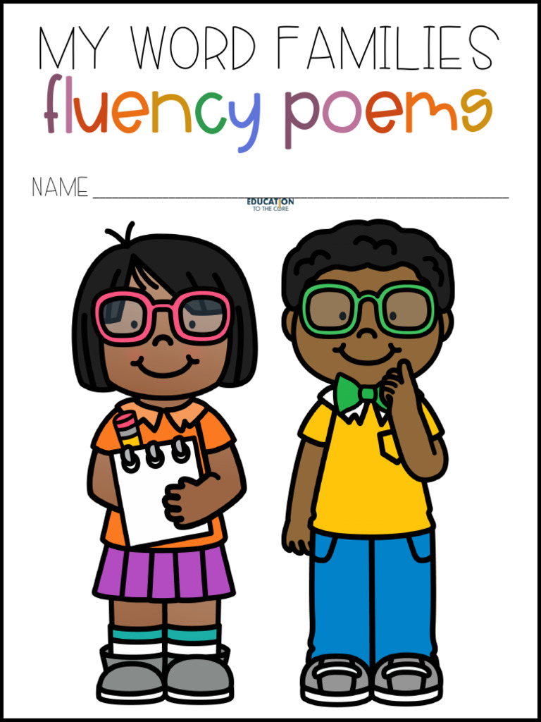 Word Families Poems | PDF