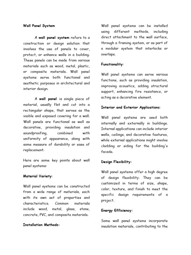 Wall Panel System Pdf 8657