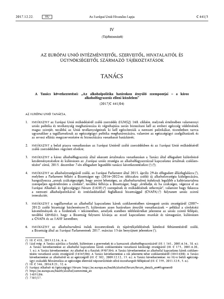 EU Hivatalos Lapja | PDF