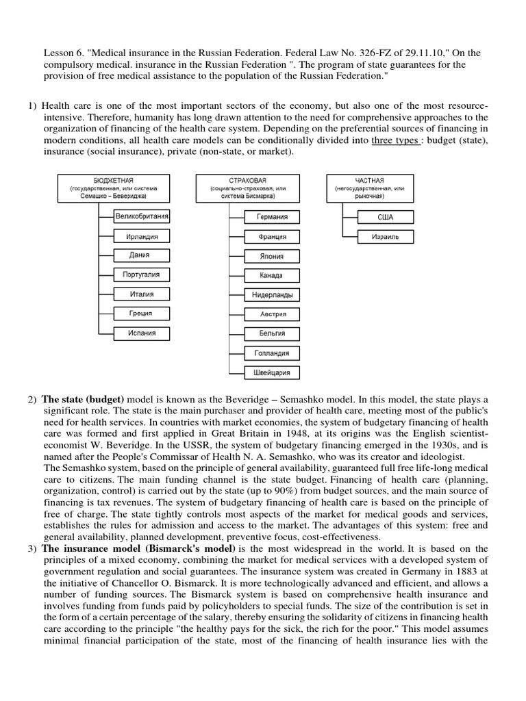 Lesson 6. Medical Insurance | PDF