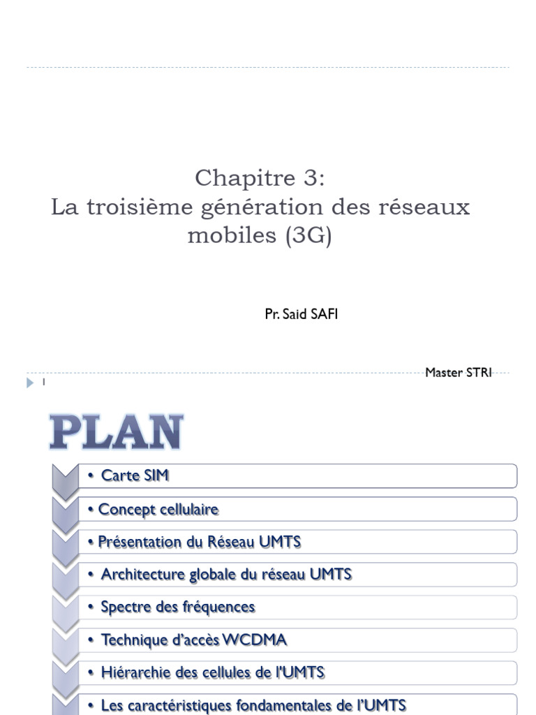 Chapter3 3G | PDF | GSM | Réseau cellulaire