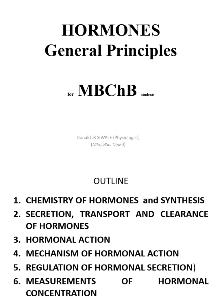 B. Hormones, General Principles by D Siwale | PDF | Hormone | Elisa