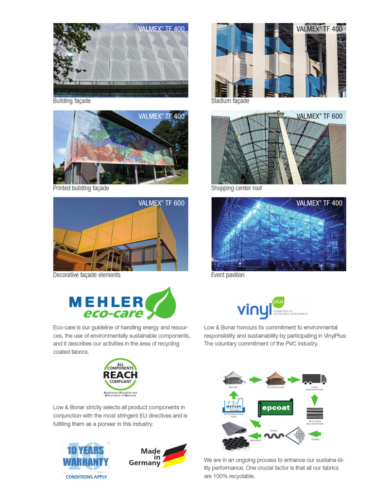 VALMEX Facade - 2019 02 - Samples 1 | PDF | Textiles | Building Technology