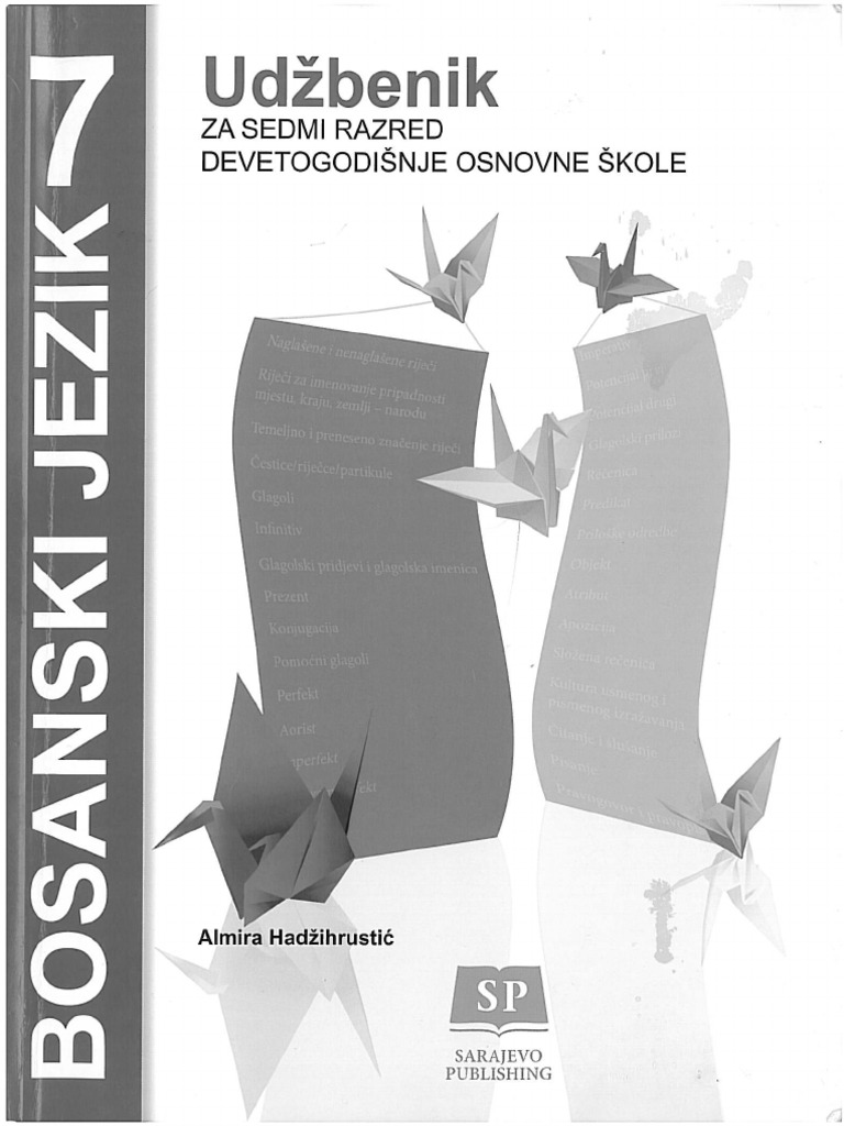 Bosanski Jezik 7 Devetogodisnje Udzbenik | PDF