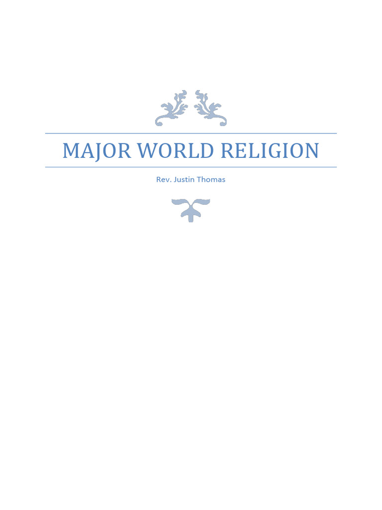 Major World Religion | PDF | Brahman | Vedas