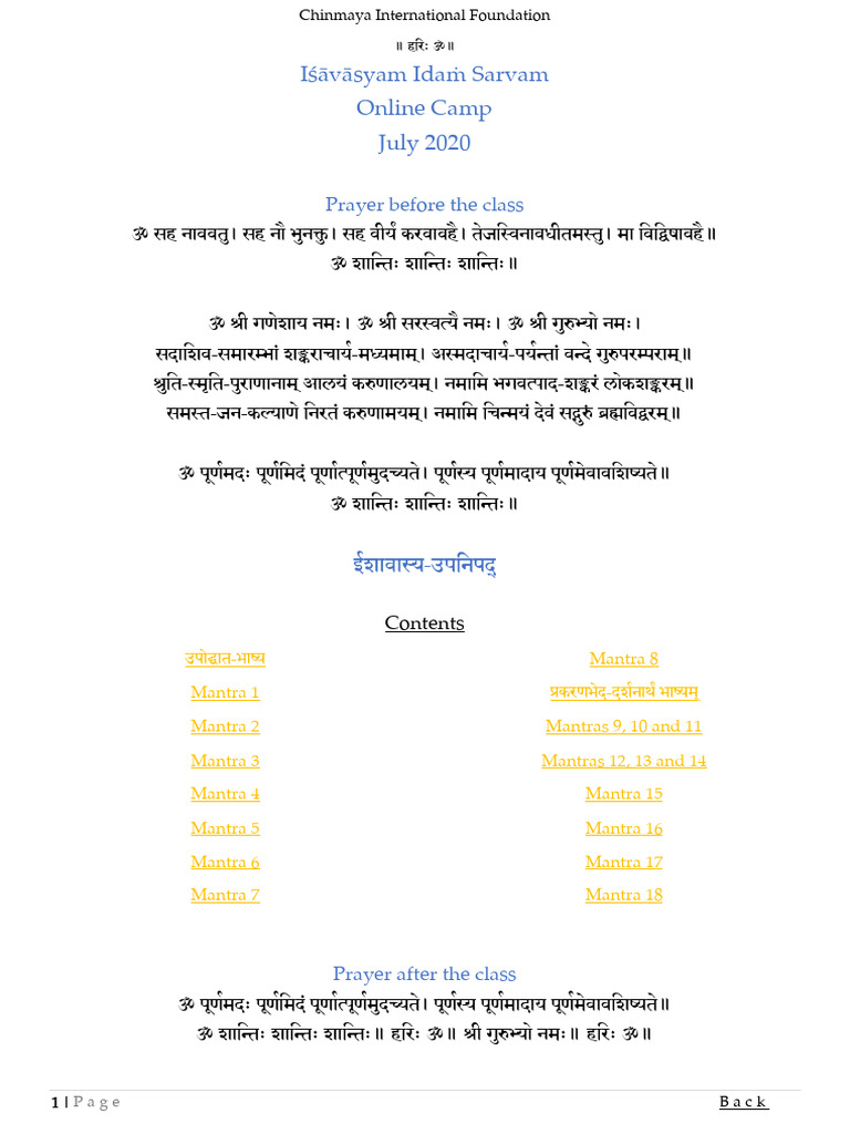 Ishavasya Upanishad Shankara Bhashya Sanskrit English Pdf