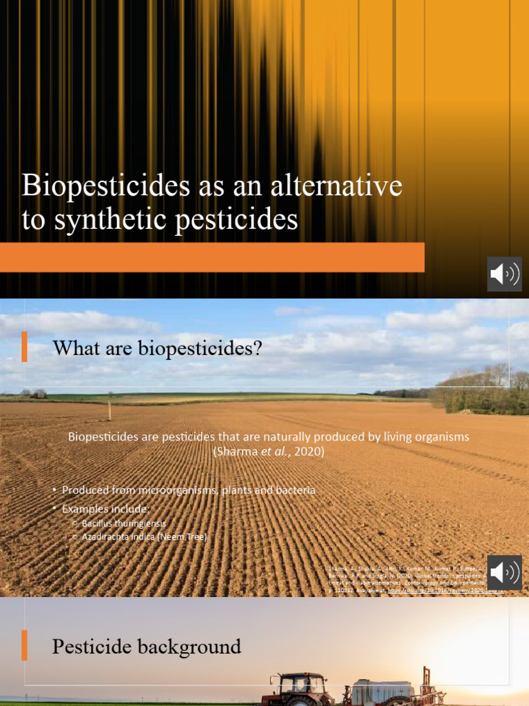 Biopesticides As An Alternative To Synthetic Pesticides | PDF | Pesticide